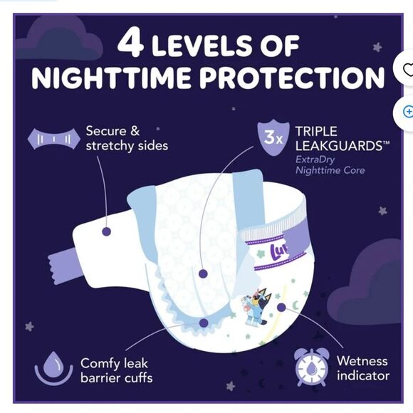 Luvs | Bath, Skin & Hair | Luvs Diapers Platinum Protection Sleepy ...